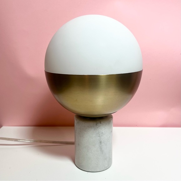 Threshold | Accents | Retro Art Deco Post Modern Gold Marble Orb Target Desk Lamp | Poshmark